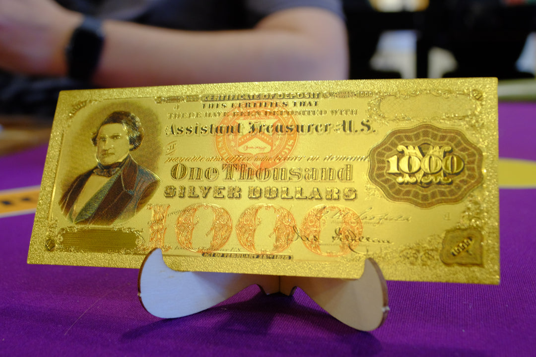 24k Gold Foil Certificate Bill – Casino Quest